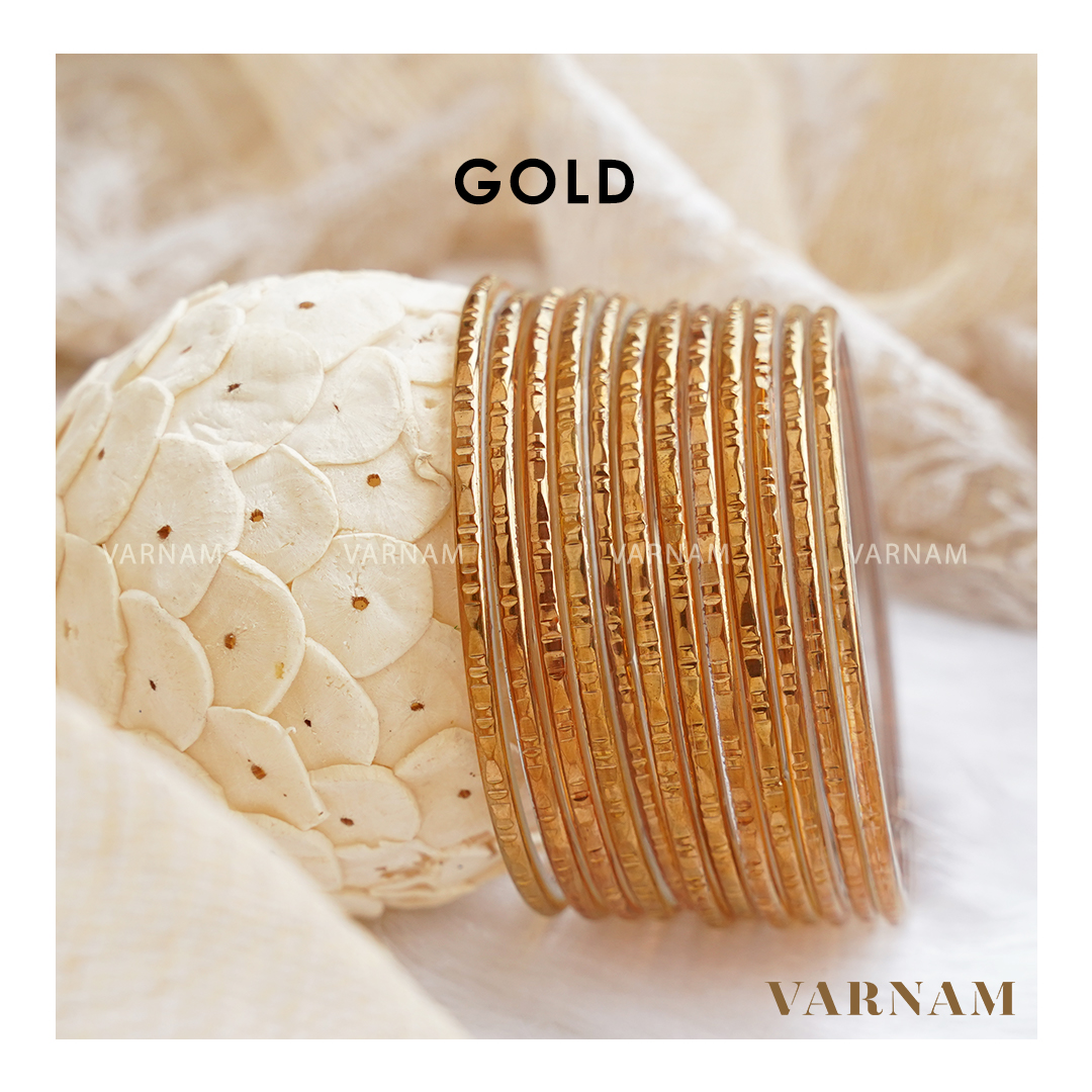 Buy-Gold Glass bangles