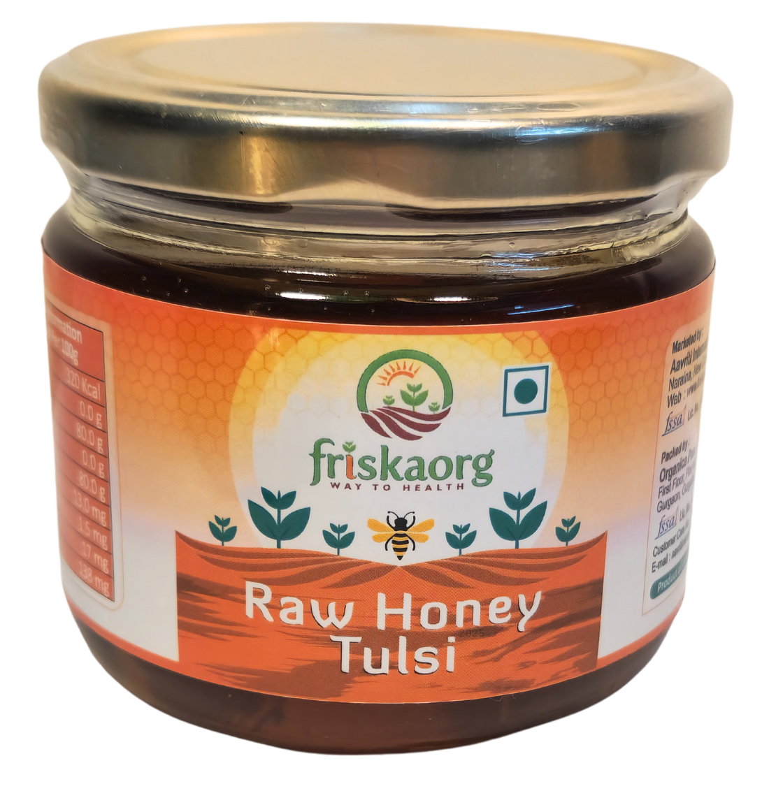 Raw Honey Tulsi "Monofloral" (350 G) - Friskaorg
