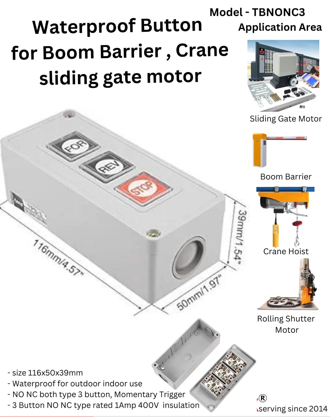Universal Battery Operated (Emitter Part) Infrared Photoelectric Beam ...