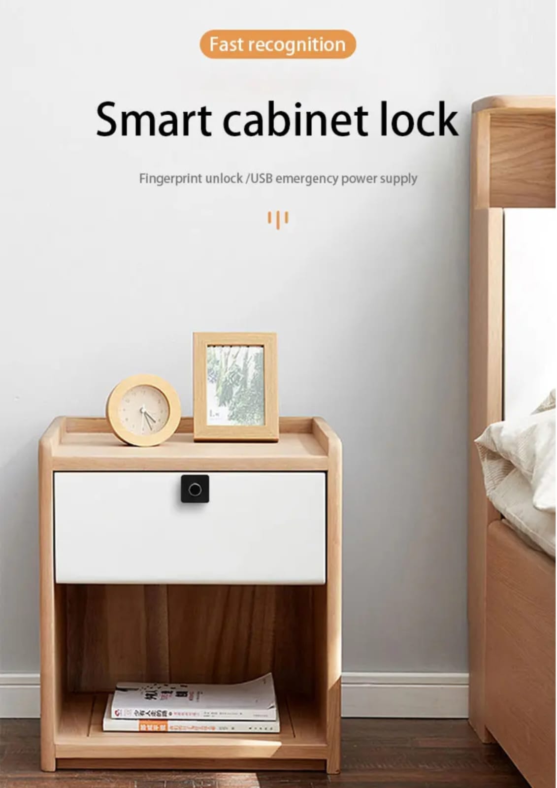 Smart Life Mobile app Biometric Fingerprint wardrobe Lock for Cabinet ...