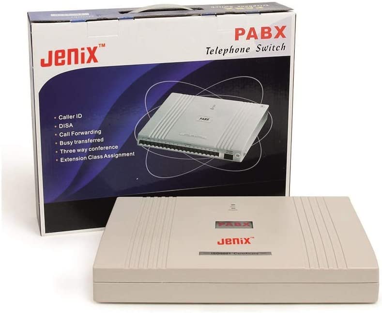Jenix PBX 432 Telephone Intercom System EPABX 4 Main/Trunk/FCT Device ...