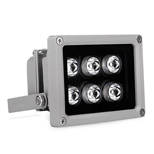 Jenix IR Illumination Box 6 IR LEDs 90 Degrees Wide Angle View IP67 for ...