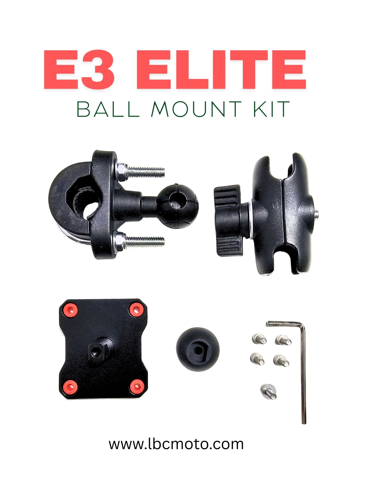 LBC MOTO™ E3 Elite Ball Mount Kit - LBC Moto