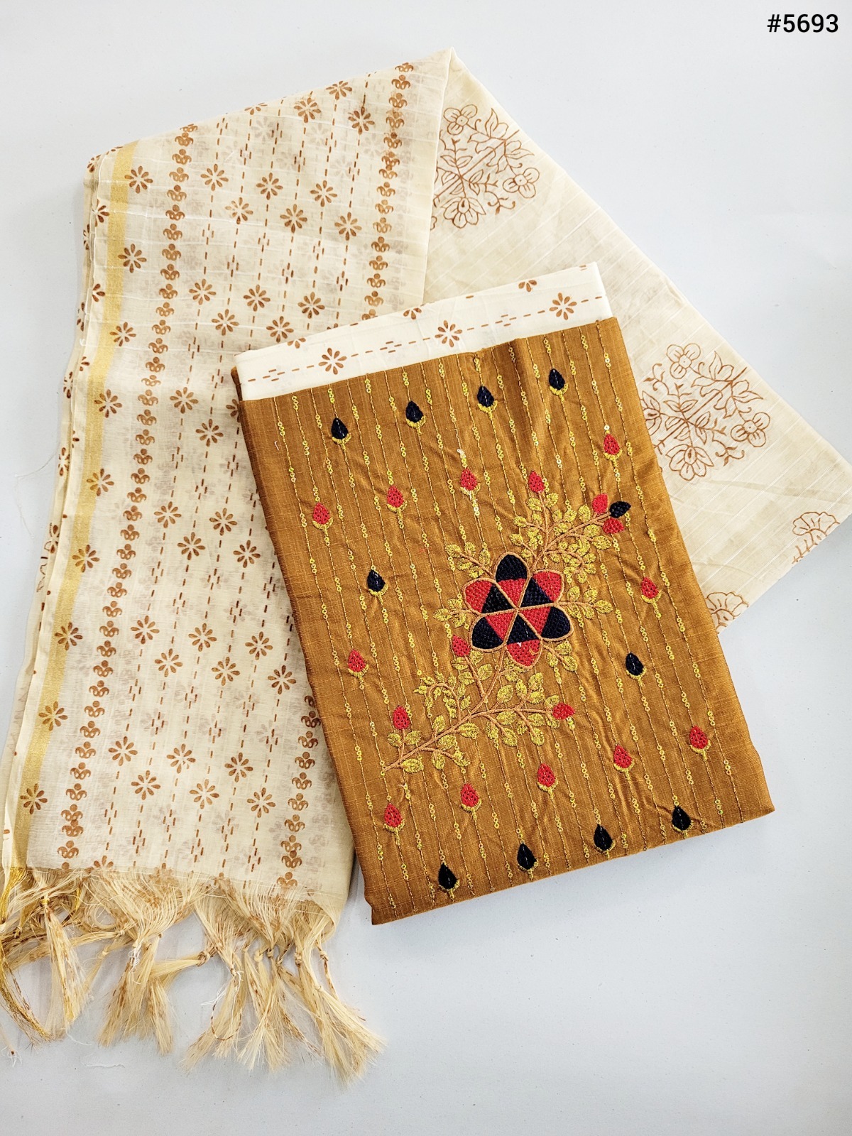 Buy Quality Dress Material Online | Thechudi Premium Unstitched ...