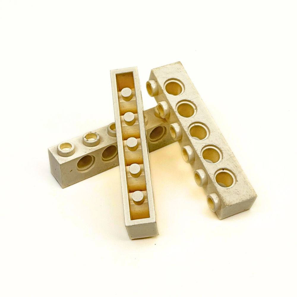 20-Pack Technic Brick 1x6 with Holes (3894)– Durable Building Blocks Compatible with Major ...